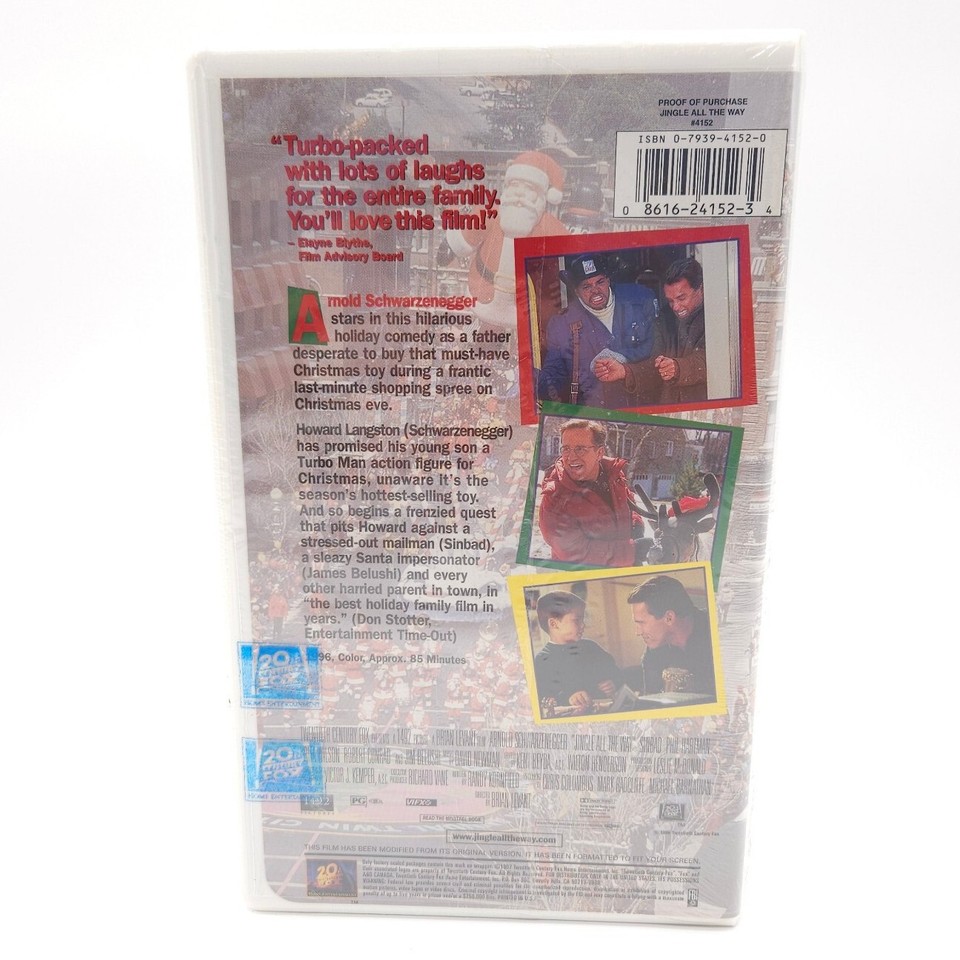 1997 Jingle All the Way VHS Tape Christmas Movie Schwarzenegger ...