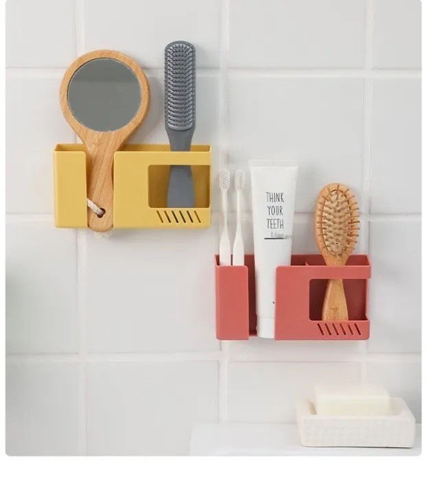 Wall Mounted Box Remote Control Phone Organizer Mobile Plug Holder ...