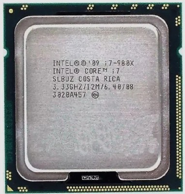 Intel Core i7-980X LGA1366 CPU Processor Extreme Edition SLBUZ 3.33GHz ...