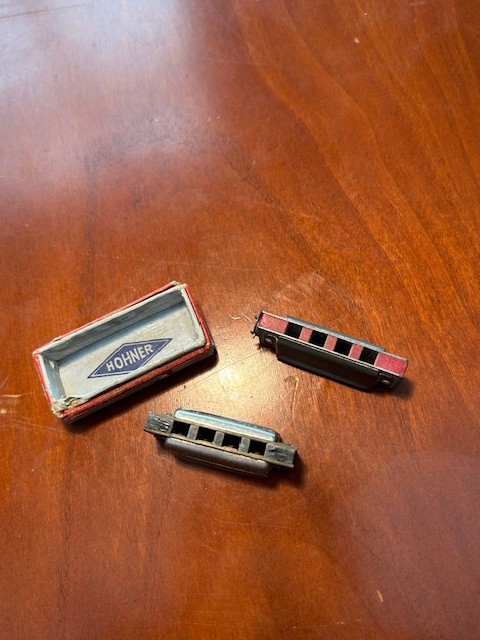 Vintage HOHNER German Miniature Harmonica and Canary Pendant Harmonica ...