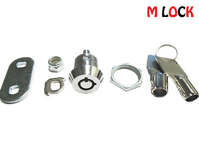 LOT OF 100 3/8" Tubular Cam Lock; 2 key pull, 90 degree turn; Keyed ...