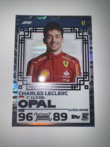Topps Turbo Attax 2024 Opal Ultra Rare Limited Edition Charles Leclerc ...