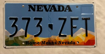 LICENSE PLATES NEVADA 373 ZFT | eBay