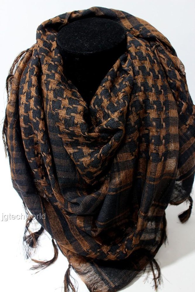 Arab Shemagh Keffiyeh Military Tactical Palestine Light Scarf Shawl ...