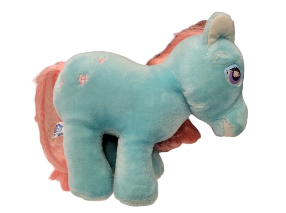 1984 Vintage My Little Pony- Ponies Bowtie Hasbro Softies Plush Blue ...