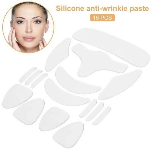 16-Piece Set Anti-Wrinkle Stickers Women Reusable Silicone Removal ...