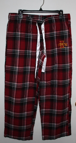 Women's ISU/Iowa State Red & Black Plaid Pajama/Lounge Pants, Size L | eBay