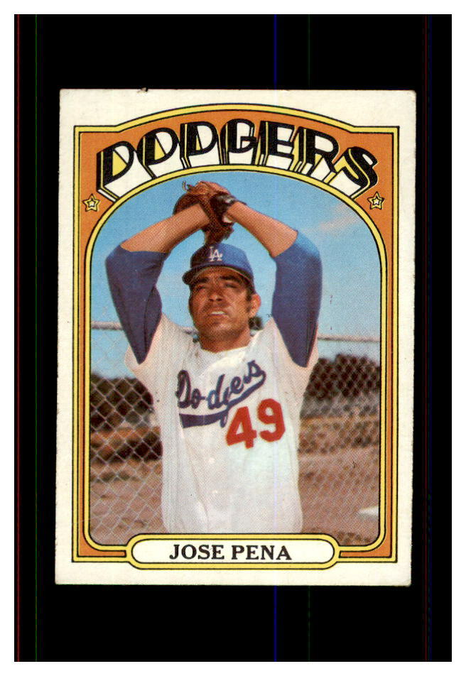 1972 TOPPS BASEBALL CARD #322 JOSE PENA LOS ANGELES DODGERS V.G. | eBay