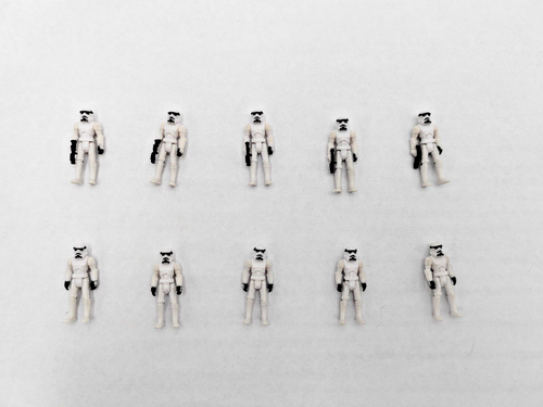 10 PCS STAR WARS Micro Galaxy Squadron Mini Figures Clone Trooper RARE ...