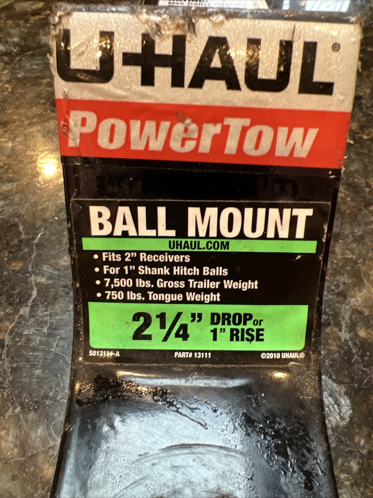 Uhaul Power Tow Used. 2 1/4” drop 7 1/2” length 7500 lb gross trailer ...