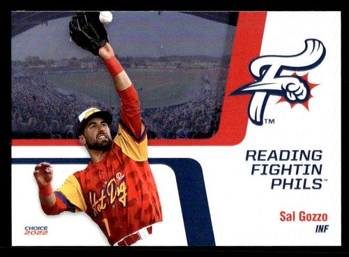 Sal Gozzo 2022 Choice Reading Fightin Phils #11 Reading Fightin Phils ...