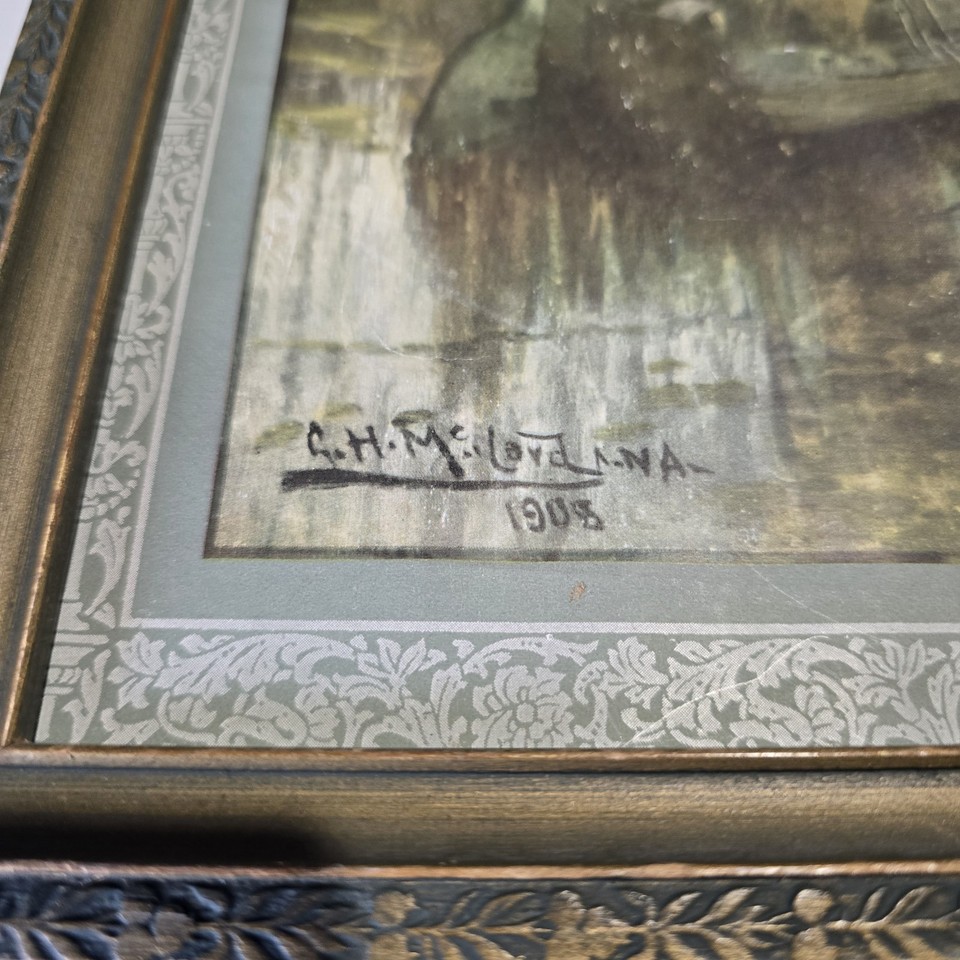 Antique George Herbert McCord Frame Seaside Photo Art Picture Artist ...