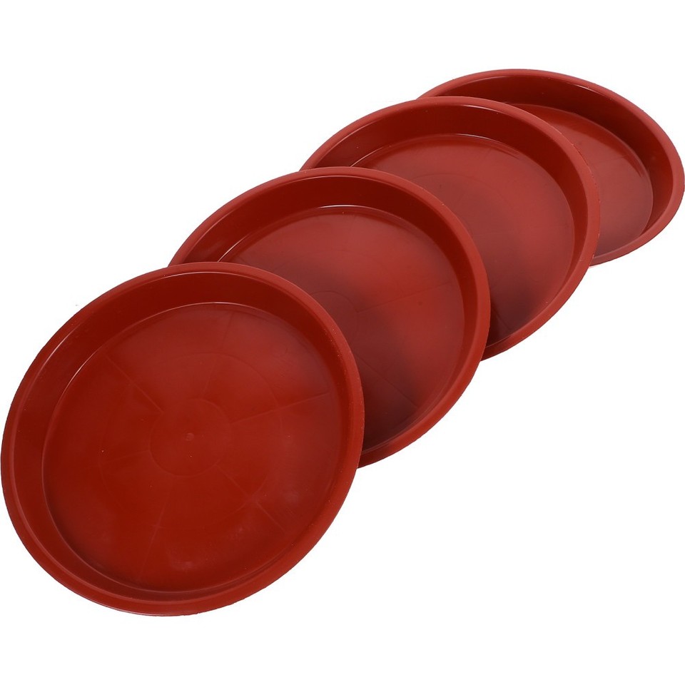 4 PCS Indoor Plant Pots Flower Tray Plastic Plants Succulent Sauser ...