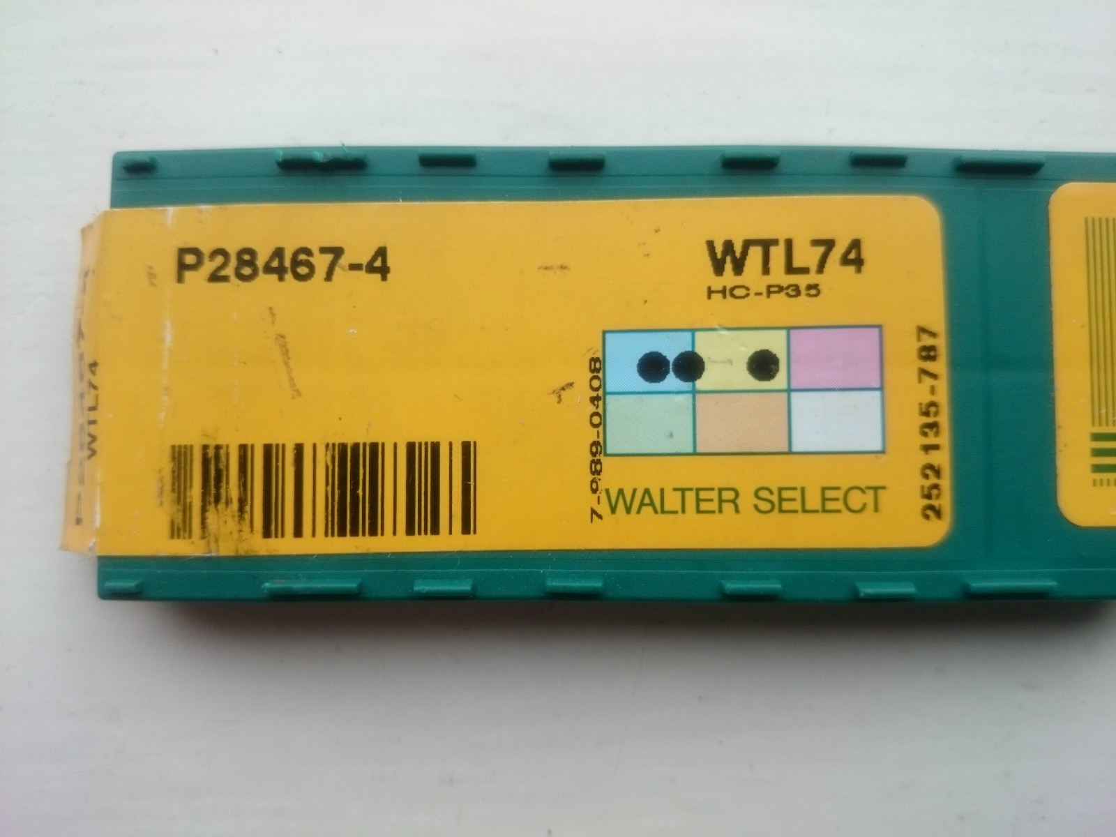 6 Walter carbide inserts P28467-4 grade WTL74 ( P284674 P 28467-4 ...