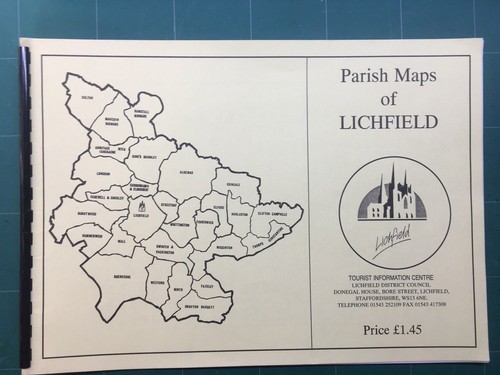Parish Maps of Lichfield Tourist Information Centre Staffordshire circa ...