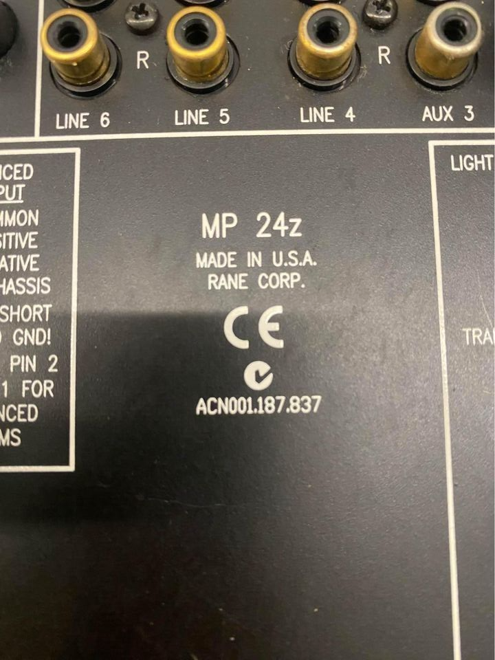 Rane MP24z 4-Channel Loop Professional Club DJ Mixer with Active Crossfader Used | eBay
