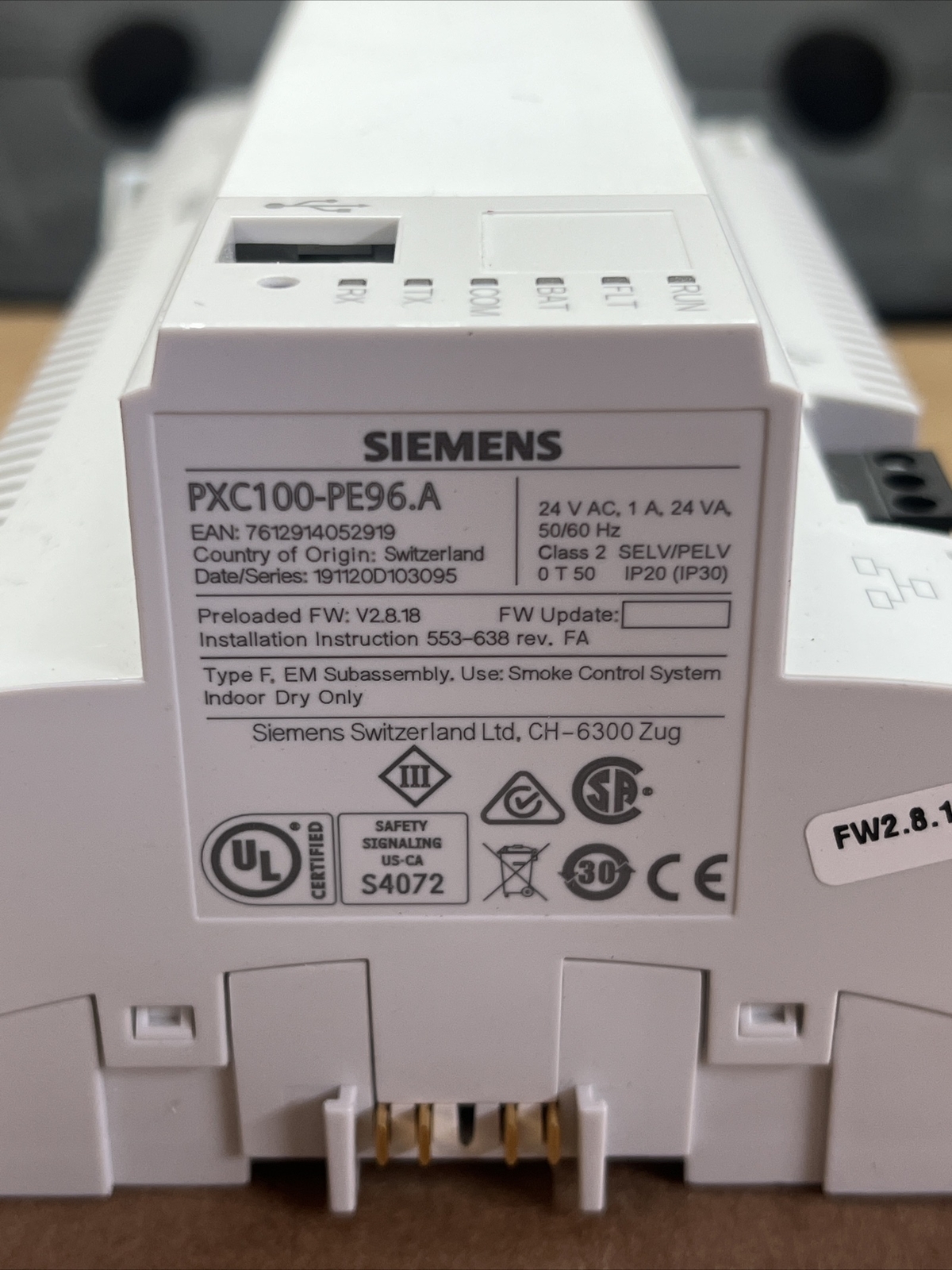 SIEMENS PXC100-PE96.A PROGRAMMABLE CONTROLLER | eBay