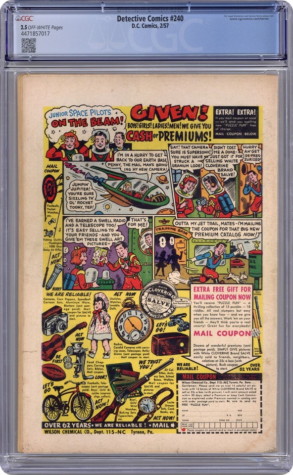 Detective Comics #240 CGC 2.5 1957 4471857017 | eBay