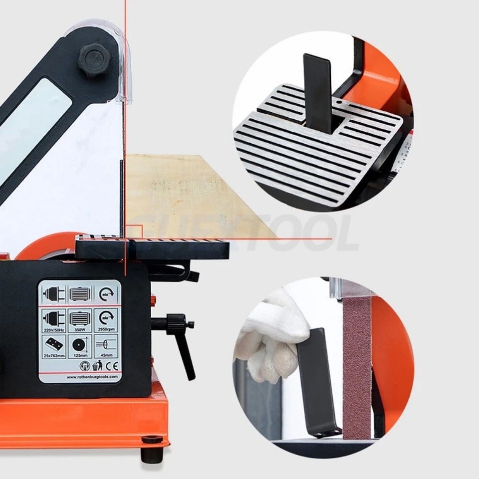 Benchtop Belt Sanding Machine Metal Sanding and Polishing Machine 220V ...