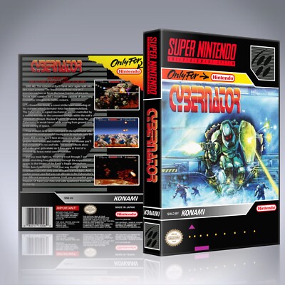 SNES Case - NO GAME - Cybernator | eBay