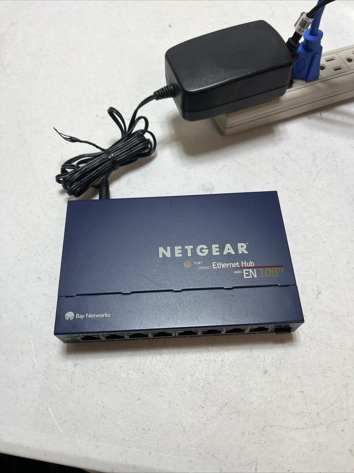 NETGEAR 8-Port Dual Speed Hub (EN108) #J874 | eBay
