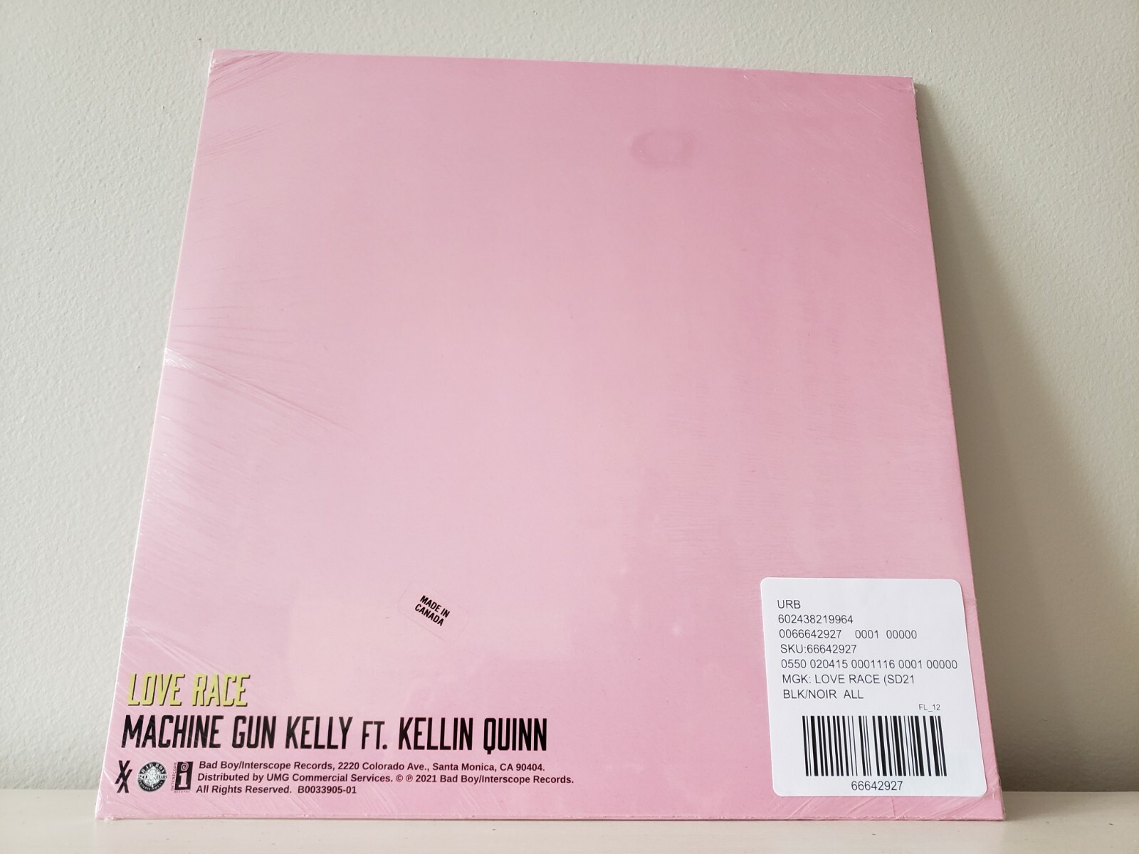 Machine Gun Kelly - Love Race Limited Single Black Vinyl | eBay