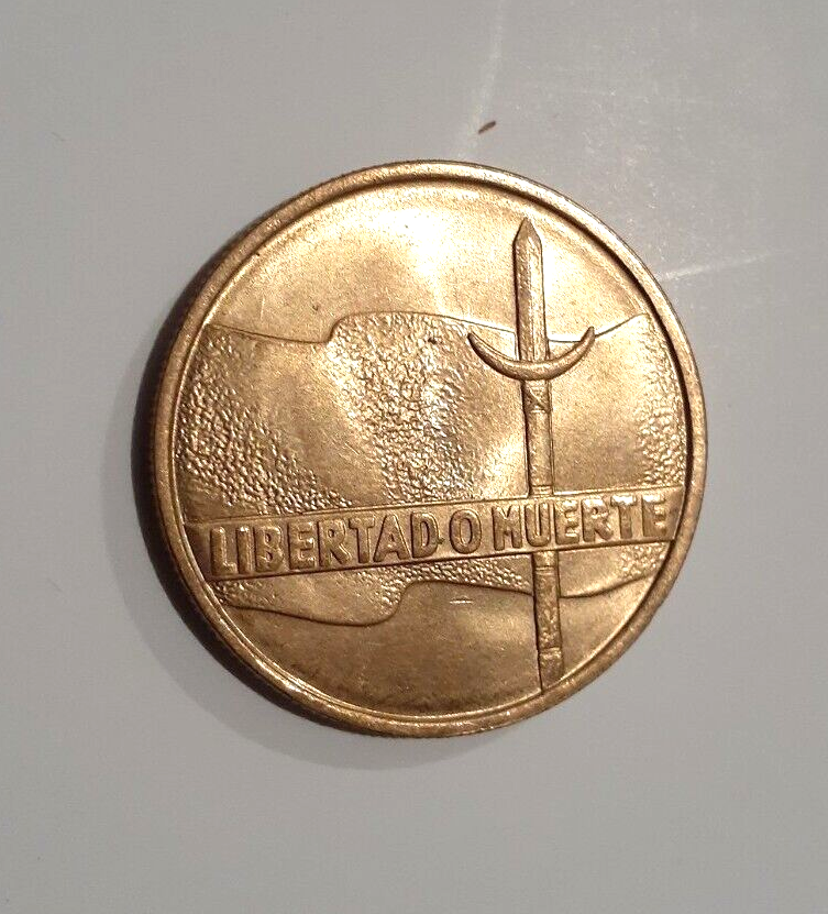 Libertad o muerte coin N$5 Large Moneda Rare 5 nuevos pesos General ...