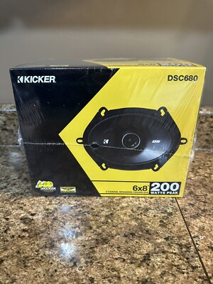 KICKER 43DSC6804 DSC680 6x8" 200W 2-Way 4-Ohm Car Coaxial Stereo Speakers | eBay