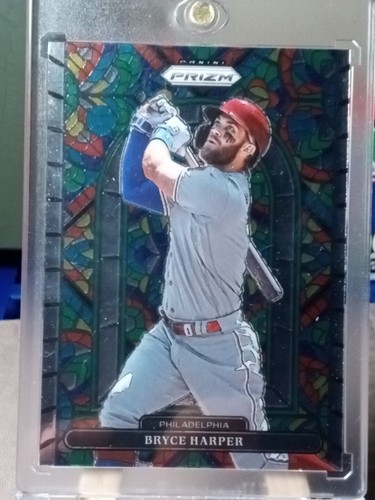 BRYCE HARPER 2022 PANINI PRIZM STAINED GLASS No. SG-4 PHILADELPHIA ...