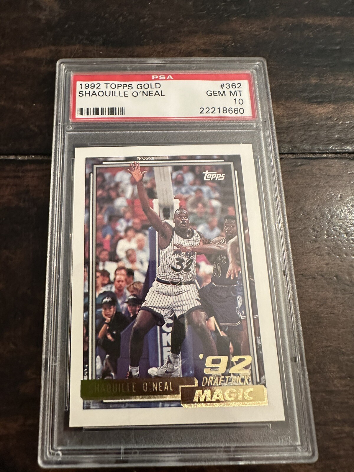 1992-93 Topps Gold Shaquille O'Neal Rookie Card #362 PSA 10 GEM MINT ...