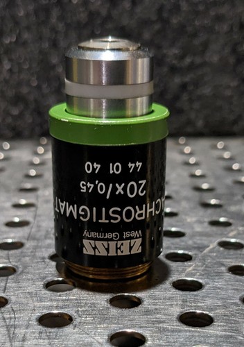 Zeiss ACHROSTIGMAT 20x /0,45 ∞/0.17 44 01 40 Microscope Objective RMS ...