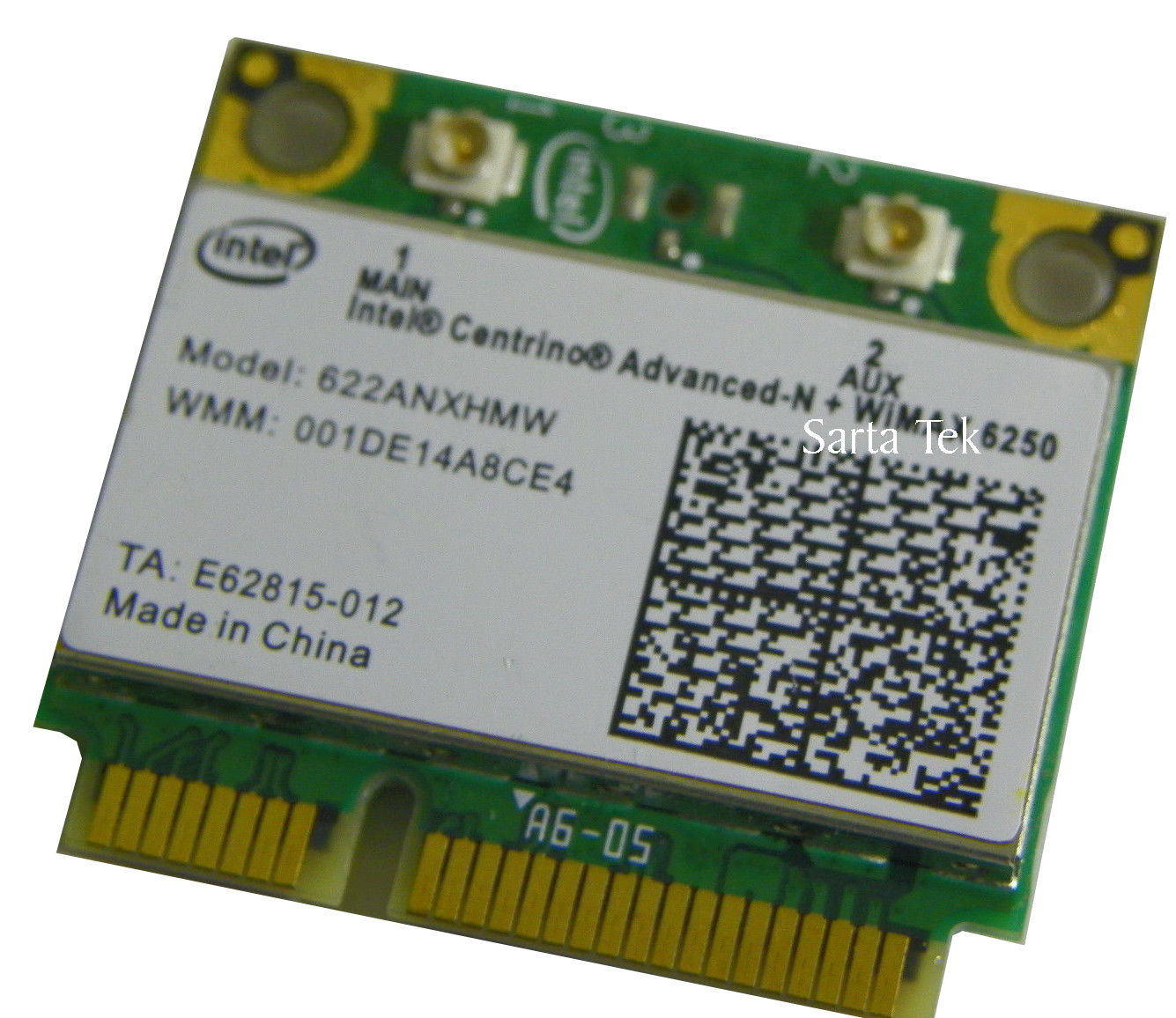 New Genuine Intel Centrino Advanced-N WiMAX 6250 802.11a/g/n dual Half ...