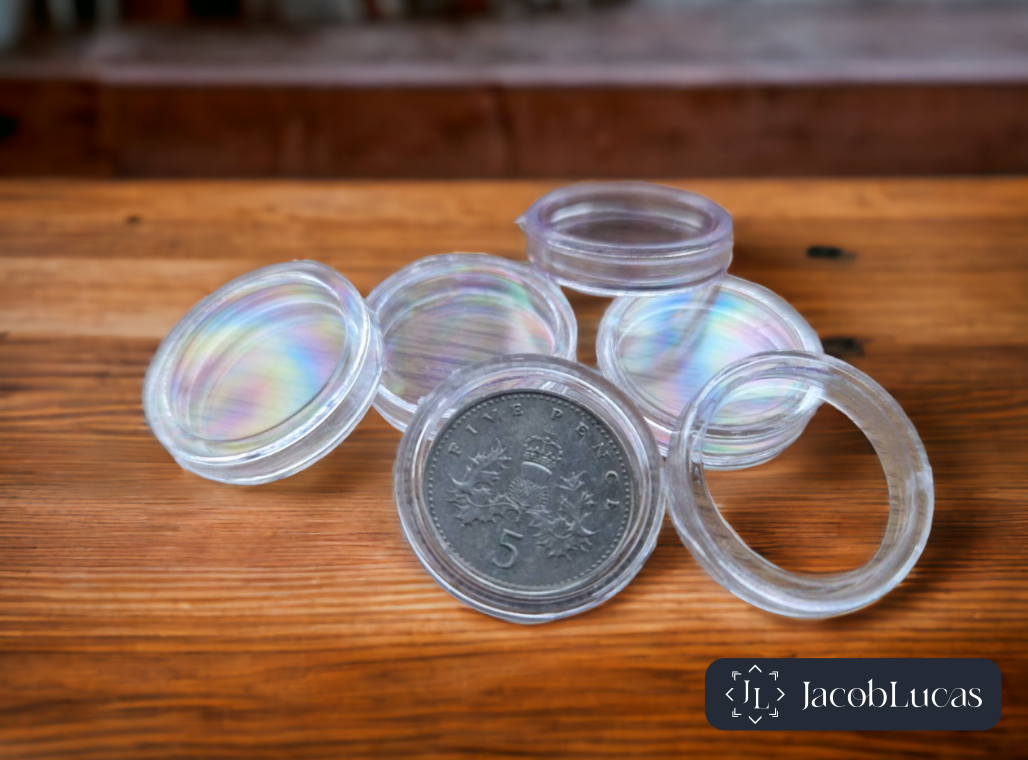 COIN CAPSULES ALL SIZES From 10mm to 60mm Capsules Holder 10 20 50 100 ...