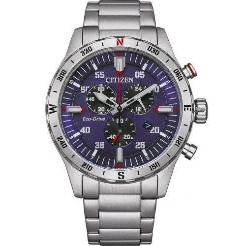 Citizen Eco-Drive AT2520-89L Herren-Chronograph, 44mm Edelstahl, Blau ...
