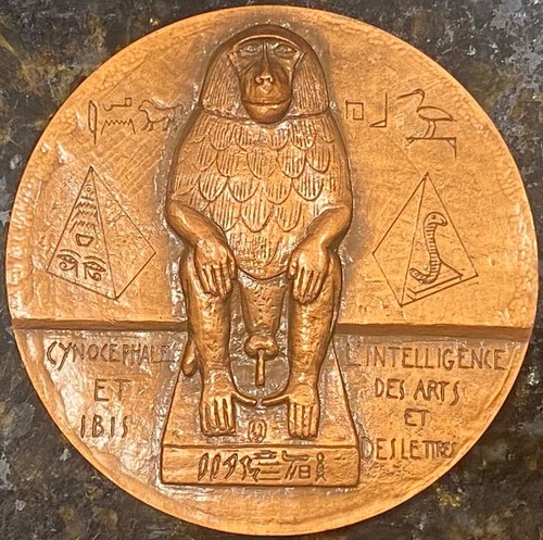 1973 Paris Mint France Bronze Art Medal Egyptian Animals Jacques Birr ...