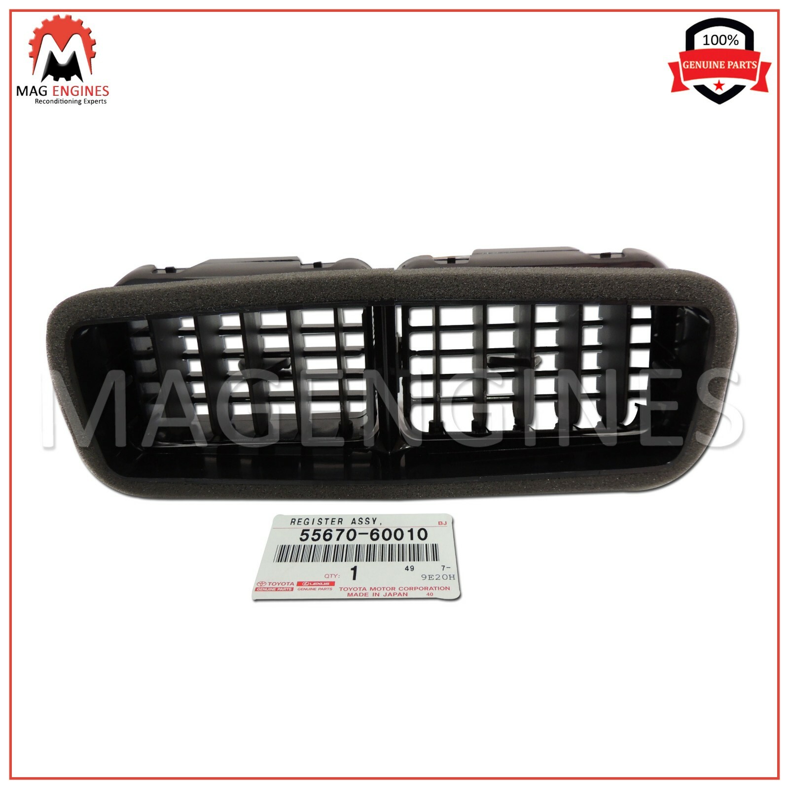 55670-60010 GENUINE OEM REGISTER ASSY, INSTRUMENT PANEL, NO.3 ...