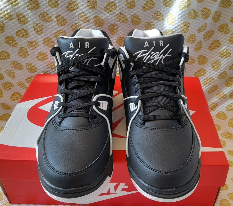 Nike Air Flight 89 Black and White Trainers CU4833-015 Men’s Size 7uk ...