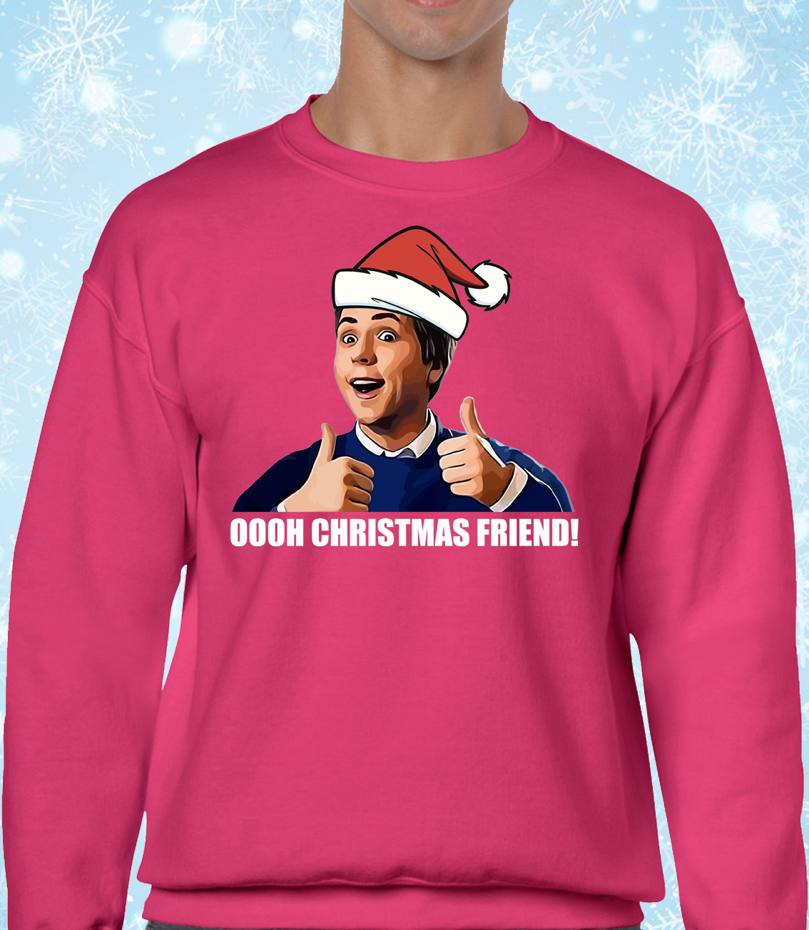 OOOH CHRISTMAS FRIEND FUNNY CHRISTMAS JUMPER INBETWEENERS JOKE GIFT TOP ...