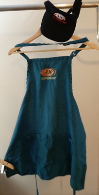 A & W Employee Visor and Cook Bib/ Apron with pockets | eBay