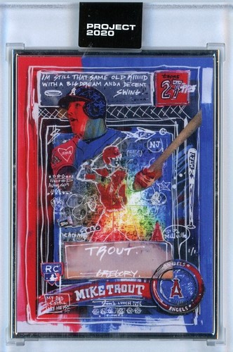 TOPPS PROJECT 2020 - MIKE TROUT - GREGORY SIFF AP 06/20 Silver Frame ...