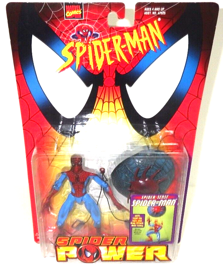 Toy Biz Spider Power Series1 SPIDER-SENSE SPIDER-MAN Vintage Toy Biz Spider Power Series1 SPIDER-SENSE SPIDER-MAN Vintage