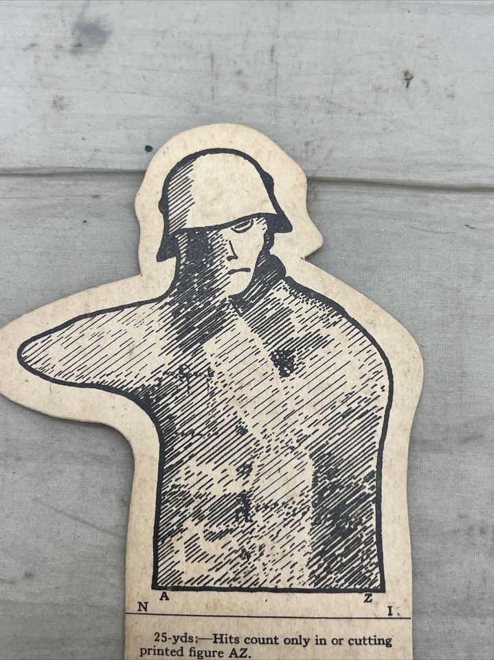 WW2 US Shooting Target German Soldier Original (T265 | eBay