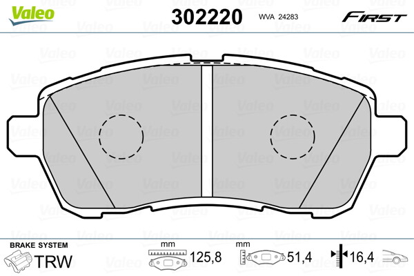 VALEO 302220 Brake Pad Set, disc brake for FORD,FORD AUSTRALIA,MAZDA | eBay