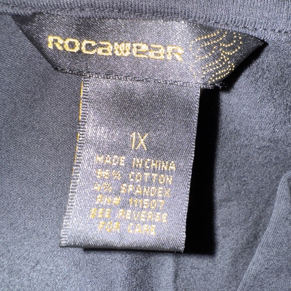 Y2K Rocawear Black V-Neck Tee “Sexy Since 1999” Shirt Women's XL NWT ...