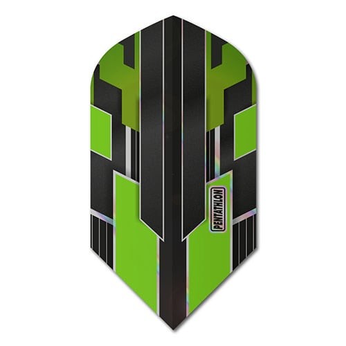 Pentathlon Shimmer Green Slim Dart Flights | eBay