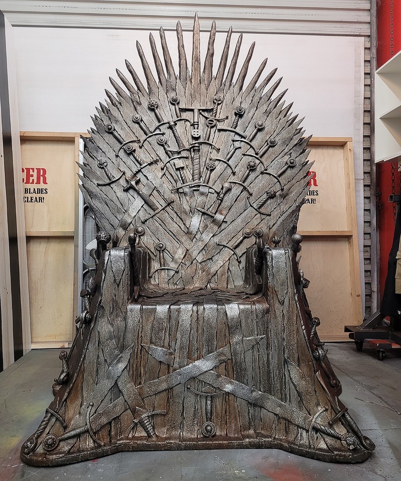 Game Of Thrones Iron Throne Prop Replica Medieval Chair Furniture | eBay