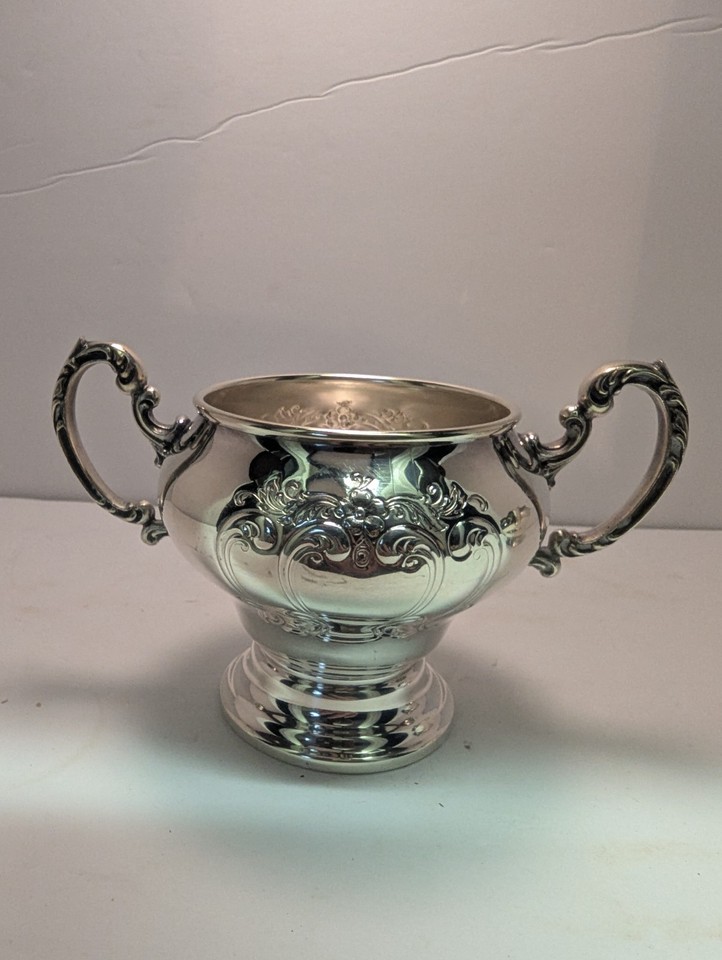 Vintage Gorham EP Chantilly Creamer & Sugar Bowl Set YC1332 | eBay