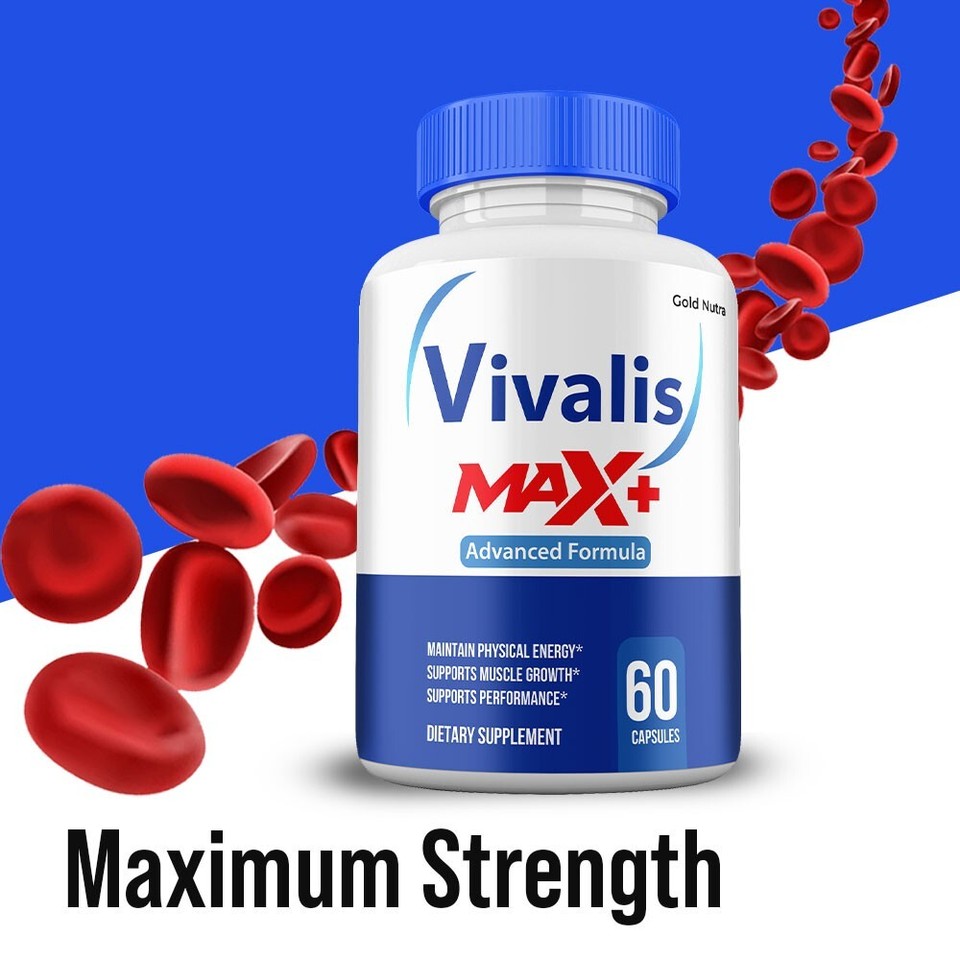 Vivalis Max+ Supplement For Men, Maximum Strength, Vivalis Max + Pills ...