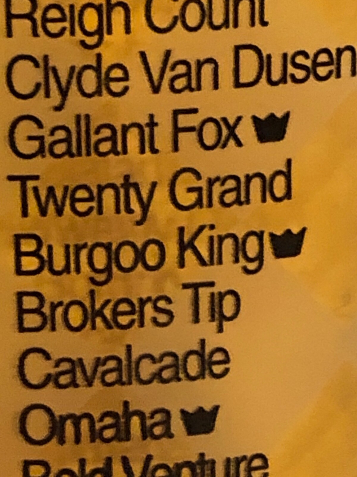 2003 KENTUCKY DERBY GLASS ERROR MISTAKE BURGOO KING ONE DOZEN LOT OF 12 ...