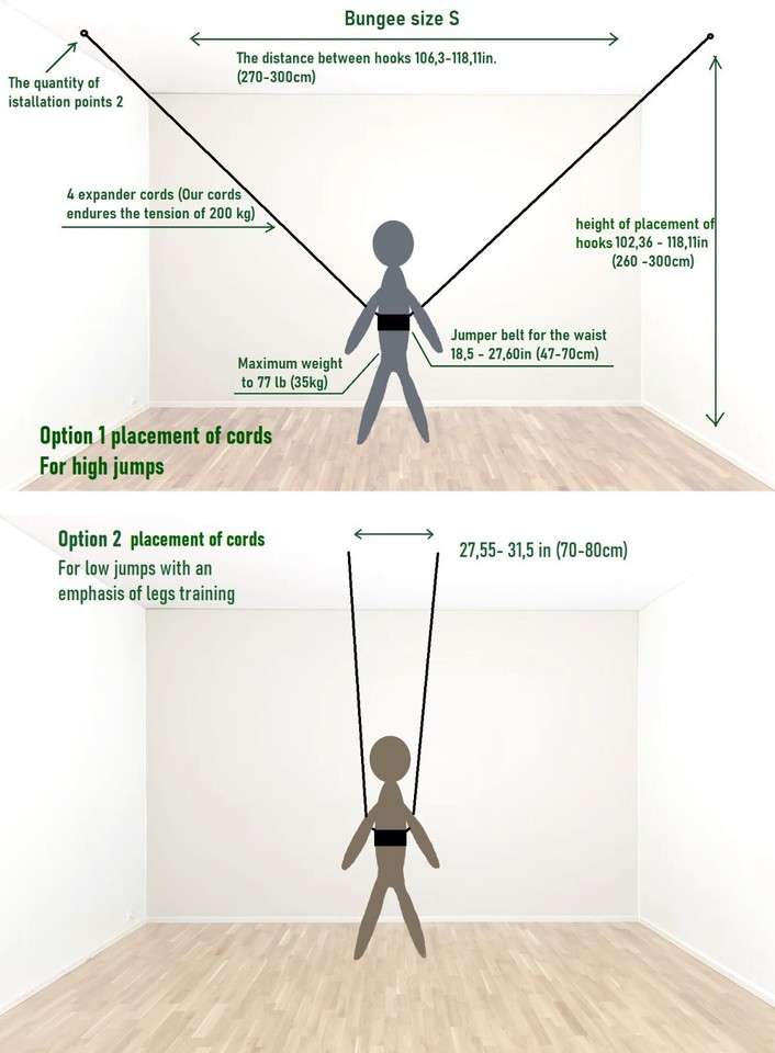 Indoor Bungee Jumping.Home Bungee Playground Set. Summer Camp Outdoor Jumping | eBay